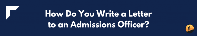 How to Write a Letter to a College Admissions Office | Conquer Your Exam