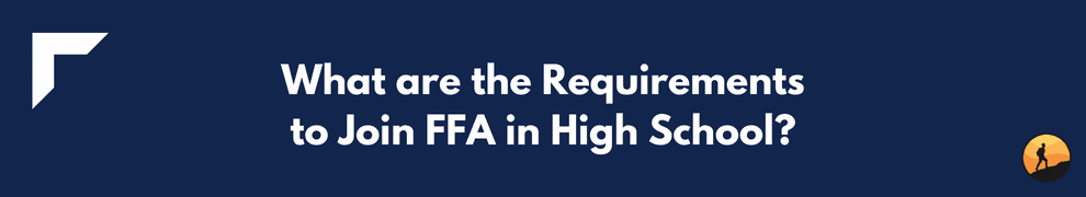 What is FFA in High School? | Conquer Your Exam